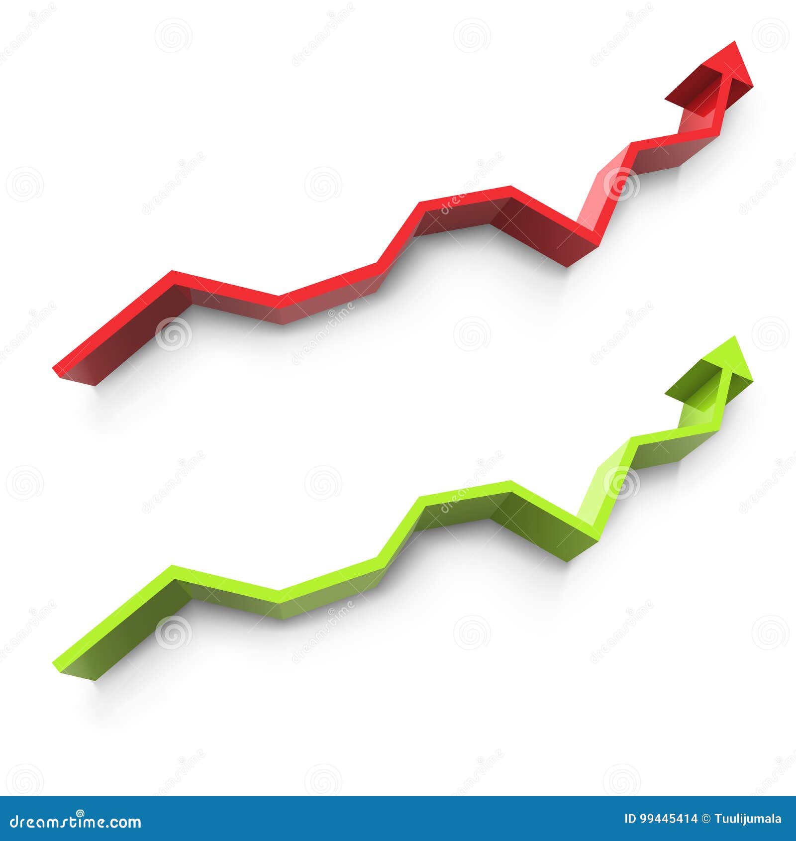 Uptrend Arrow Graph Design Element Stock Vector - Illustration of grow ...