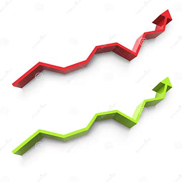 Uptrend Arrow Graph Design Element Stock Vector - Illustration of grow ...