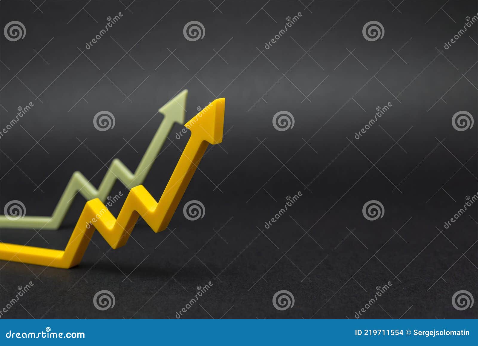 An Uptrend, Increased Sales, or Increased Value. Graphic Arrows ...