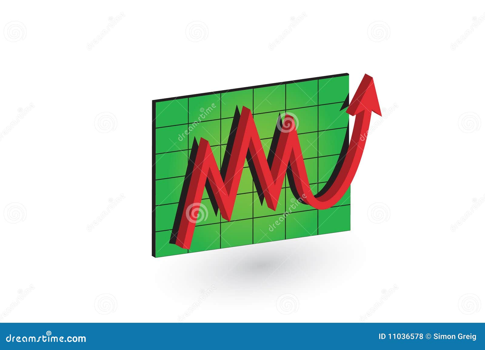 Upturn stock vector. Illustration of economic, upward - 11036578