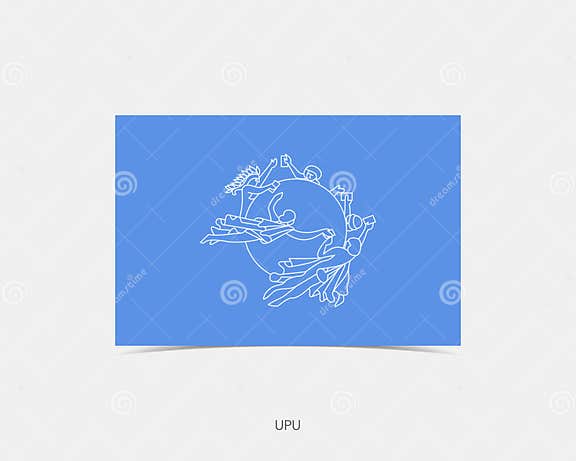 UPU Rectangle flag stock vector. Illustration of language - 283671324