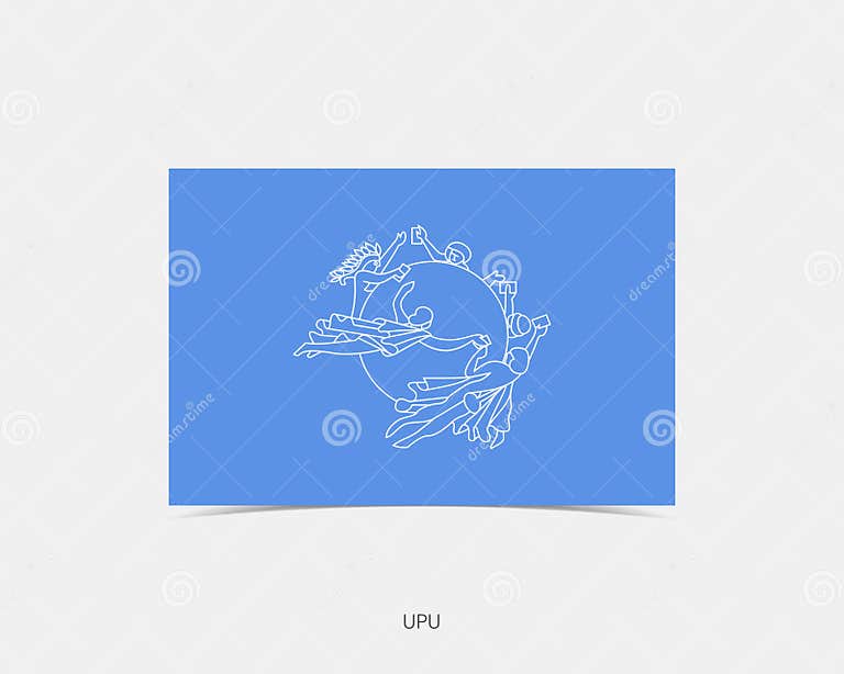 UPU Rectangle flag stock vector. Illustration of language - 283671324