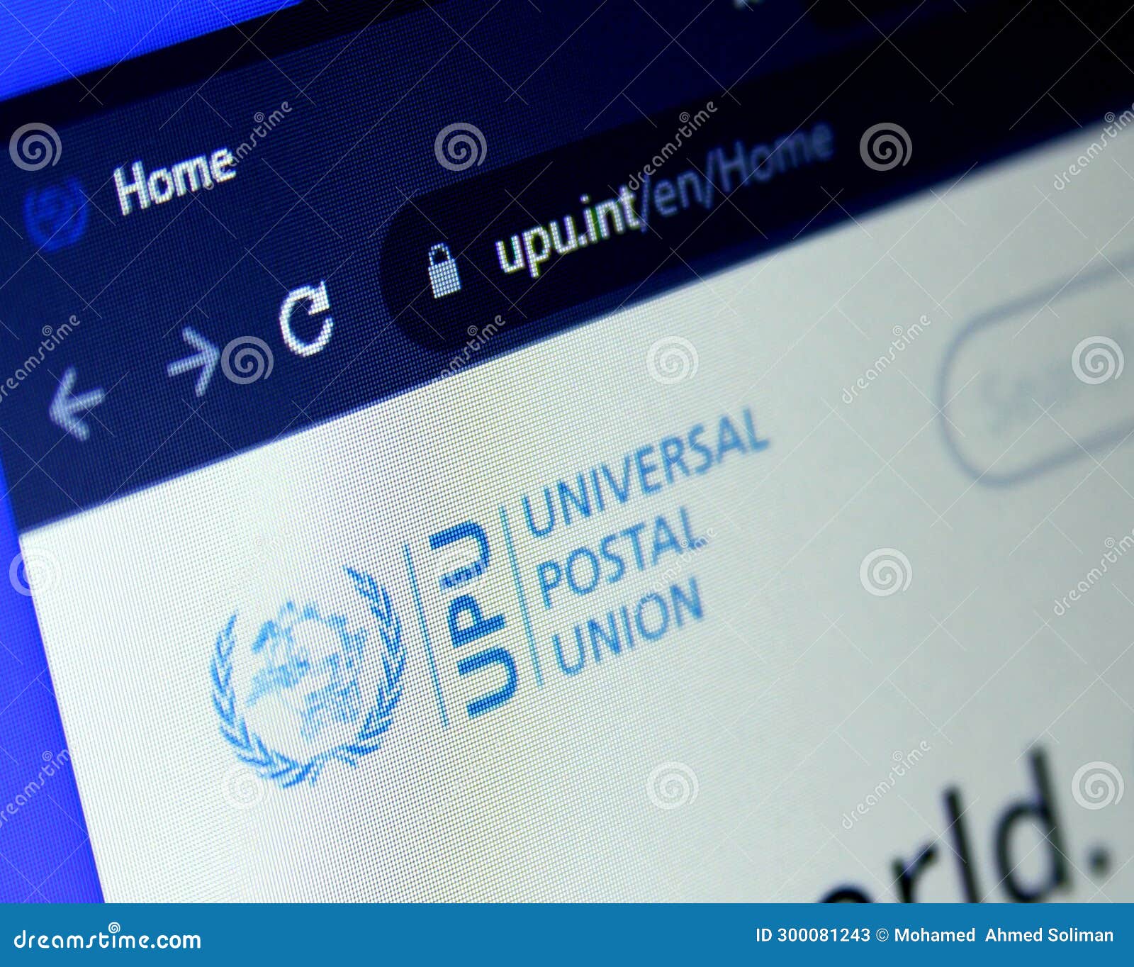 UPU , Universal Postal Union Editorial Stock Photo - Illustration of ...