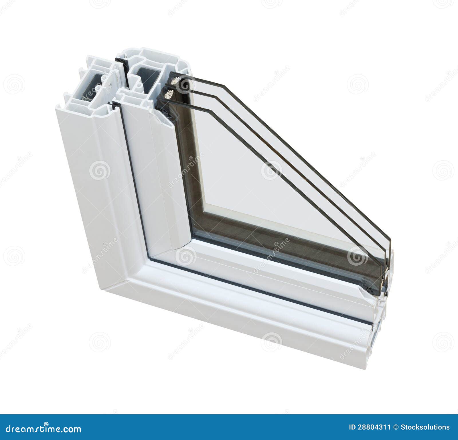UPVC Triple Glazing Cross Section Royalty-Free Stock Photo ...