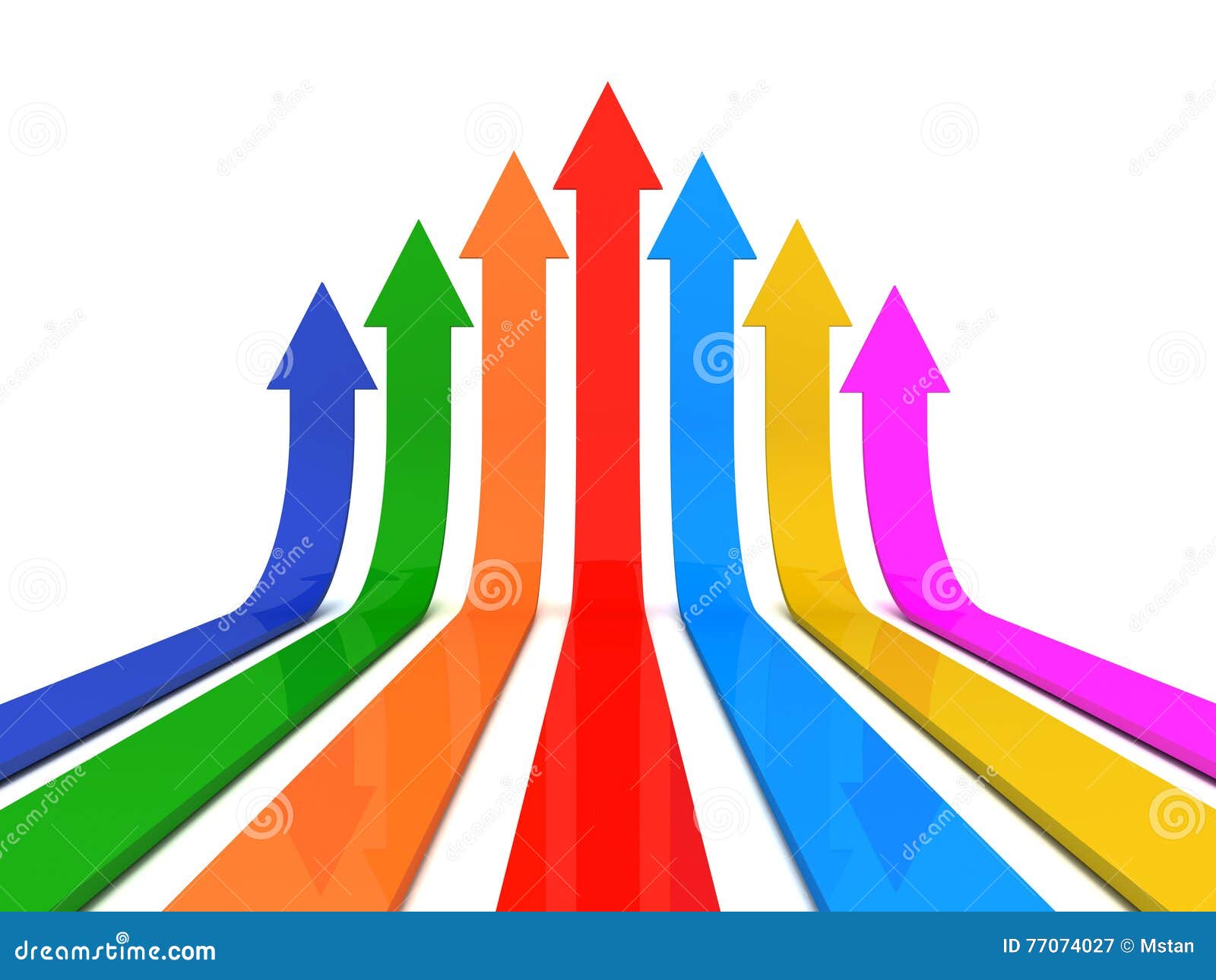 Upward arrows stock illustration. Illustration of digital - 77074027