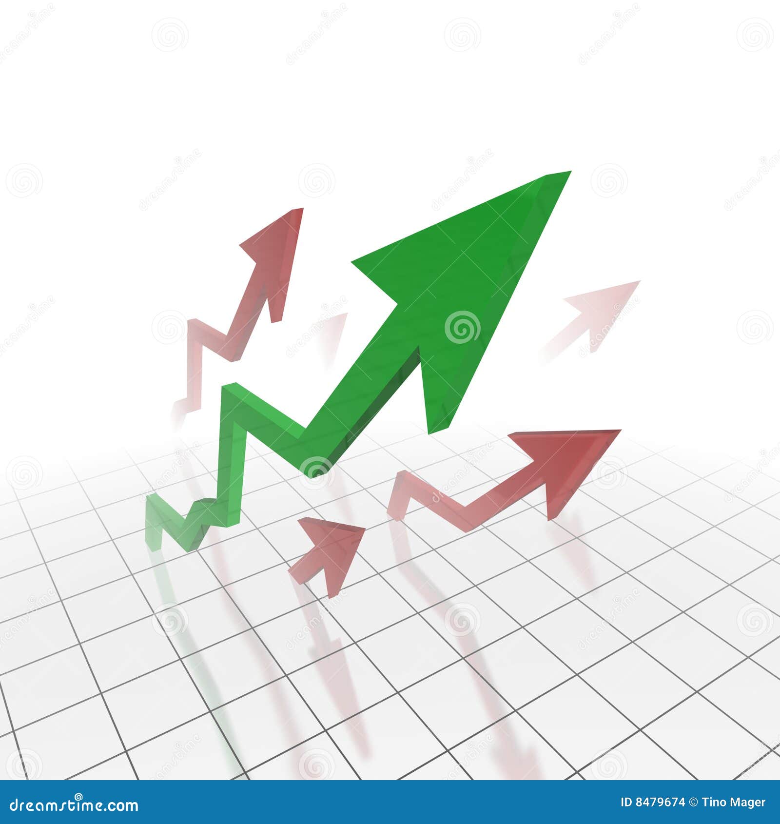 Upward arrows in fog stock illustration. Illustration of higher - 8479674