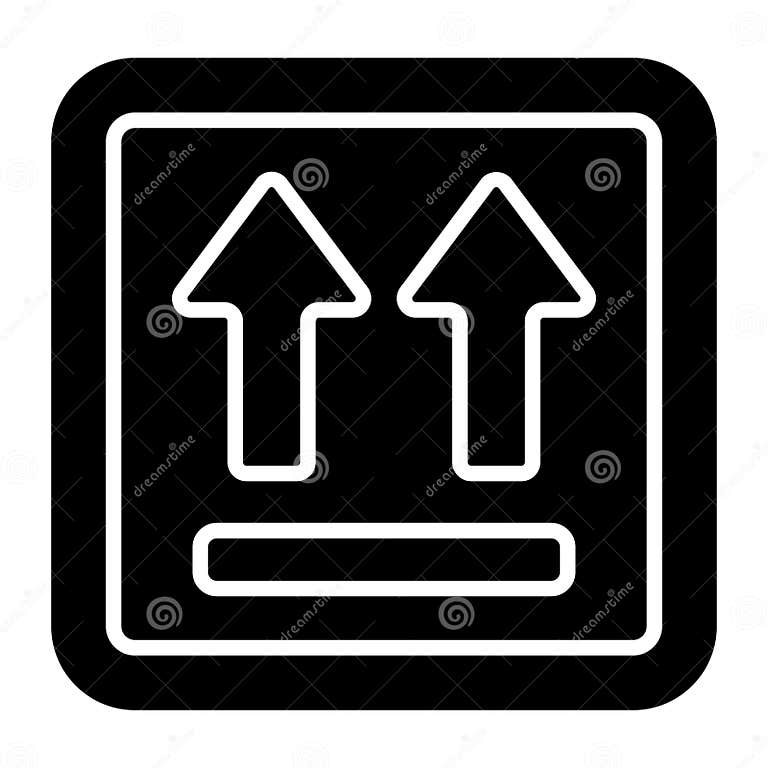 Upward Arrows on Package Vector in Modern Style Stock Vector ...