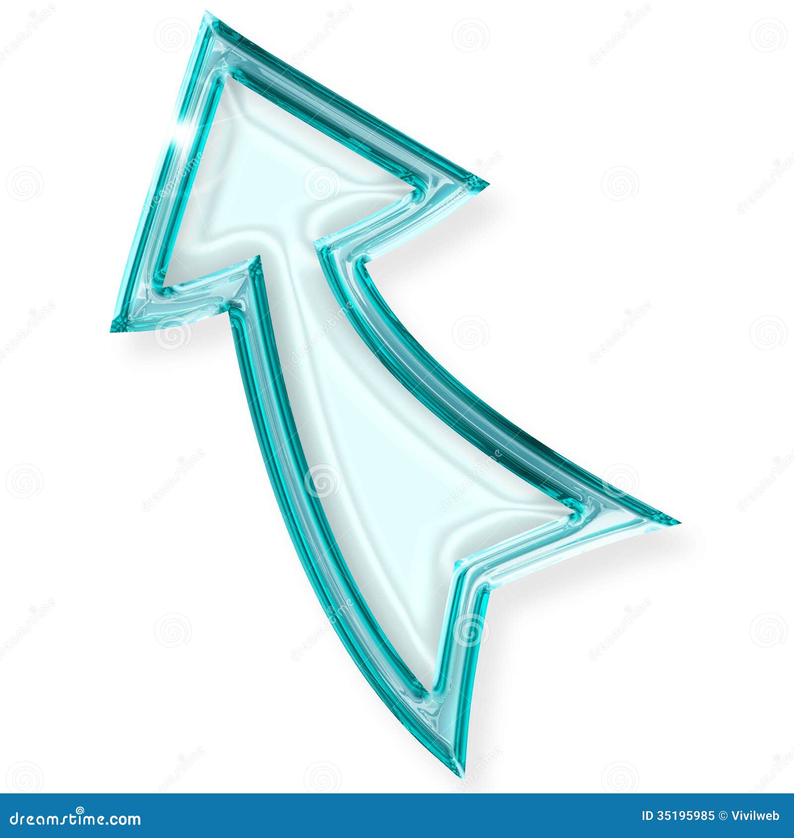 Blue Arrow Pointing Up