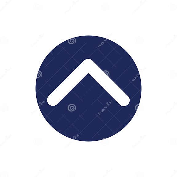 Upward Direction Arrow Black Glyph Ui Icon Stock Vector - Illustration ...