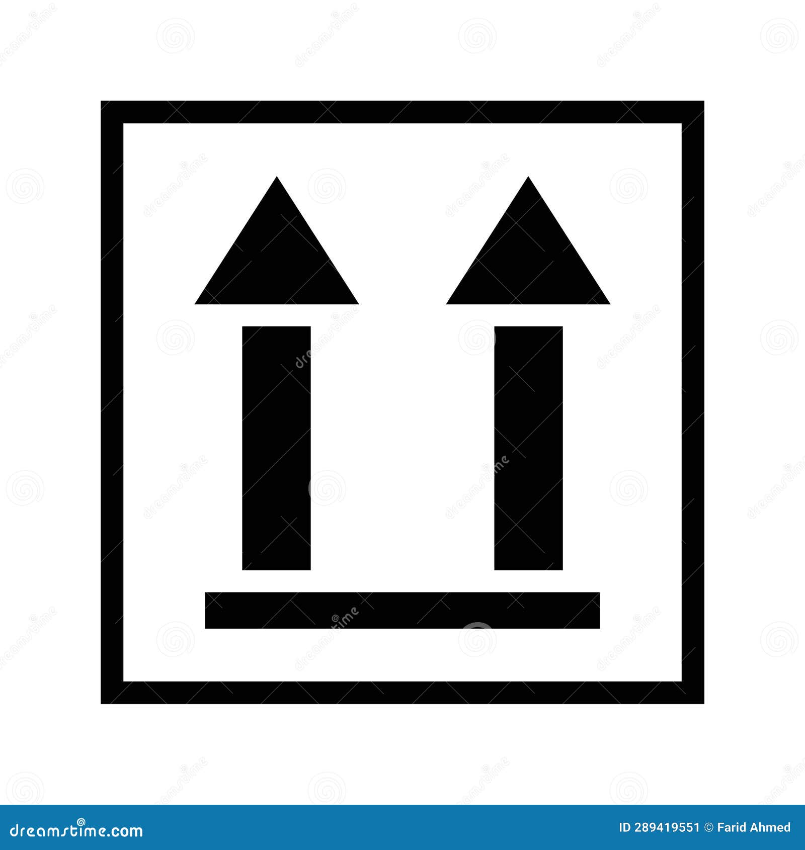 UPWARD Packaging Symbols Editable and Resizeable Vector Icon Stock ...