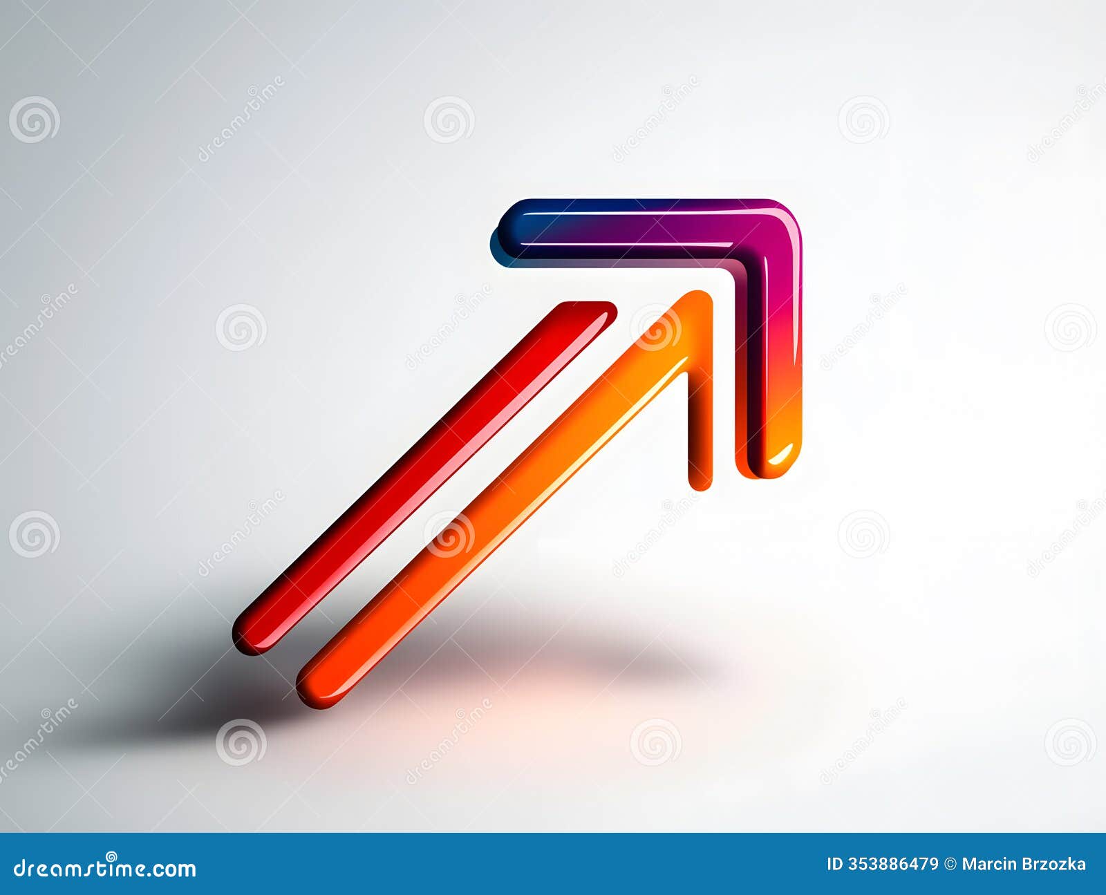 "Upward Pointing Vector Arrow: a Symbol of Growth and Progress" Stock ...