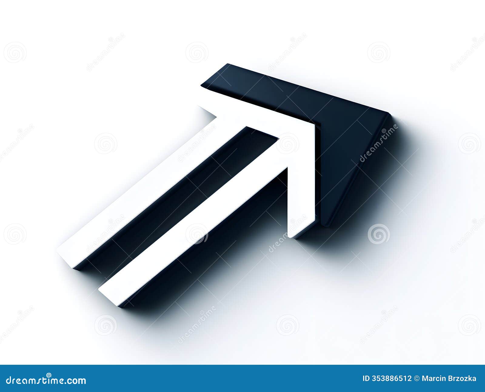 "Upward Pointing Vector Arrow: a Symbol of Growth and Progress" Stock ...