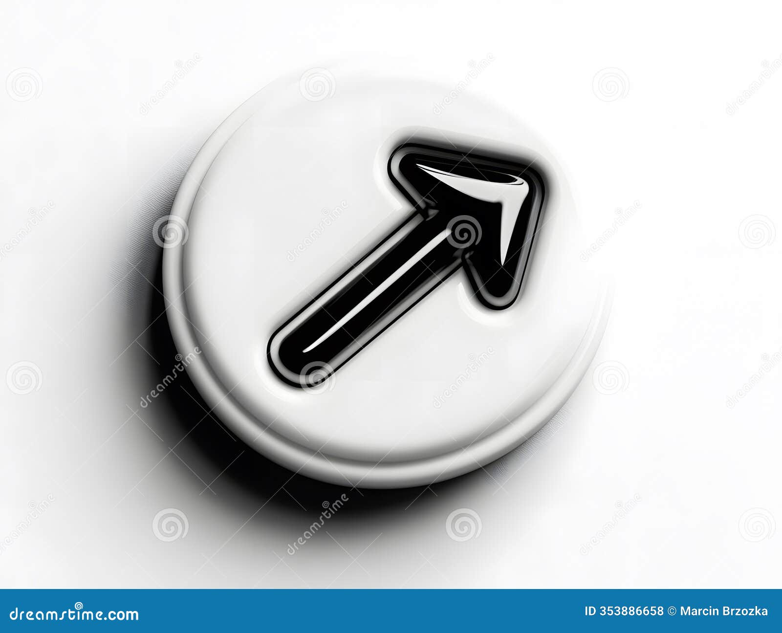"Upward Pointing Vector Arrow: a Symbol of Growth and Progress" Stock ...