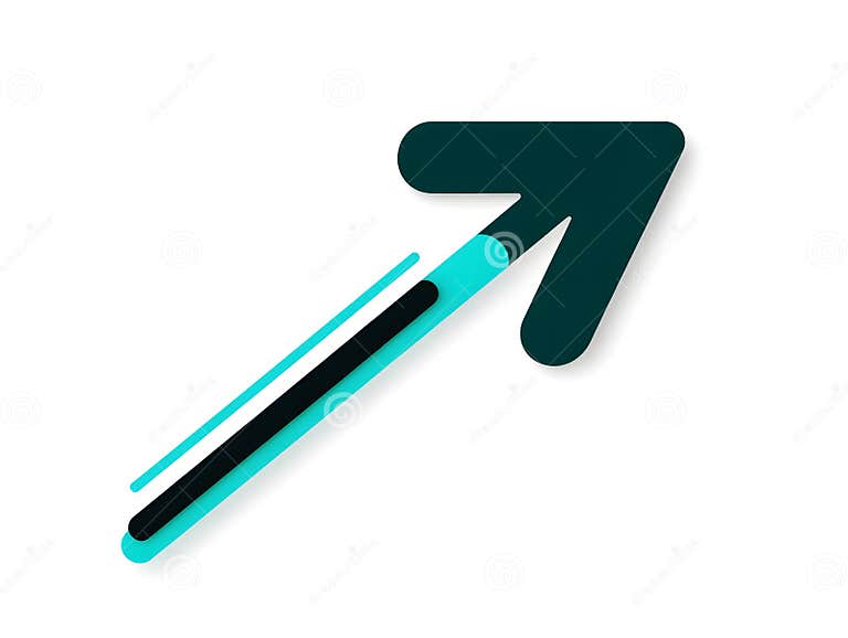 "Upward Pointing Vector Arrow: a Symbol of Growth and Progress" Stock ...