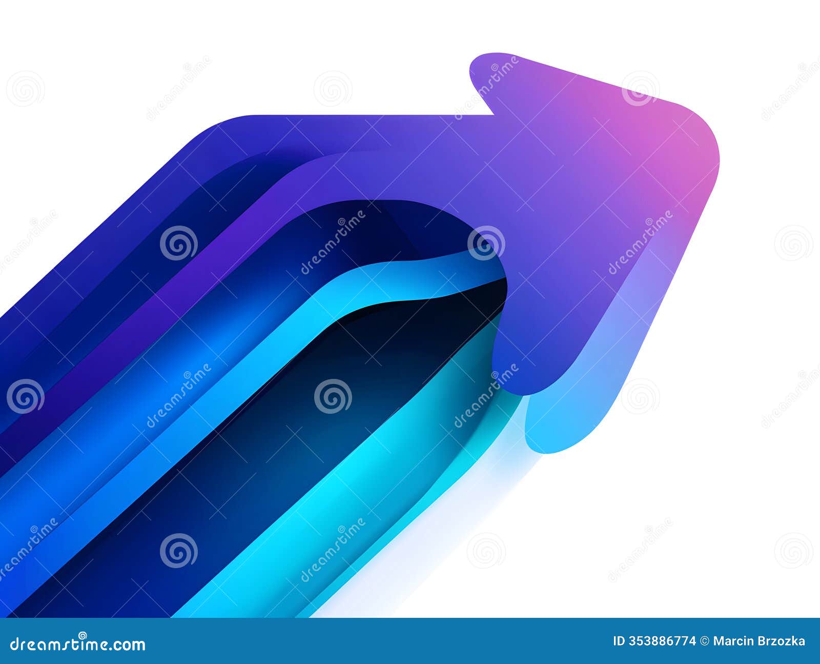 "Upward Pointing Vector Arrow: a Symbol of Growth and Progress" Stock ...