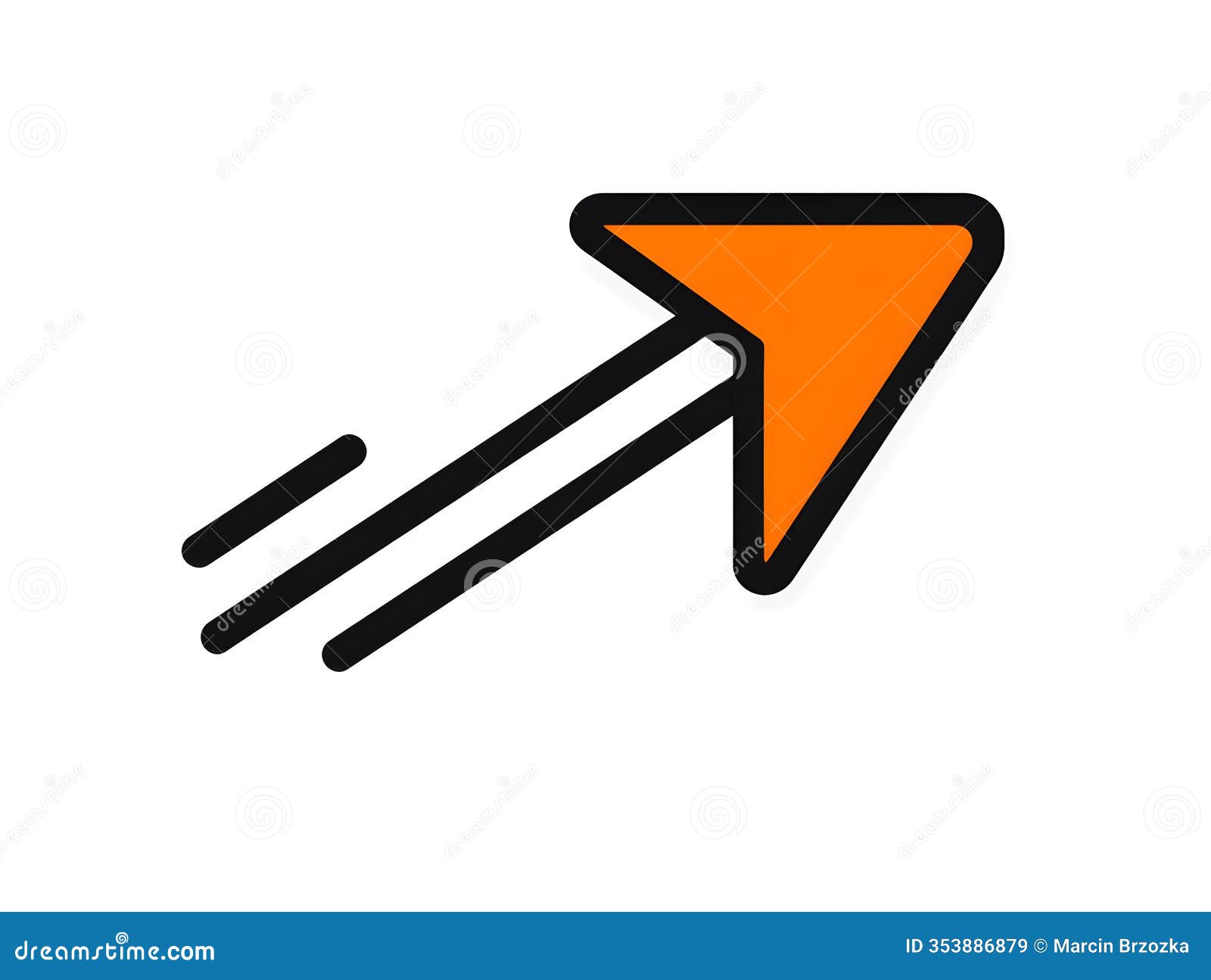 "Upward Pointing Vector Arrow: a Symbol of Growth and Progress" Stock ...