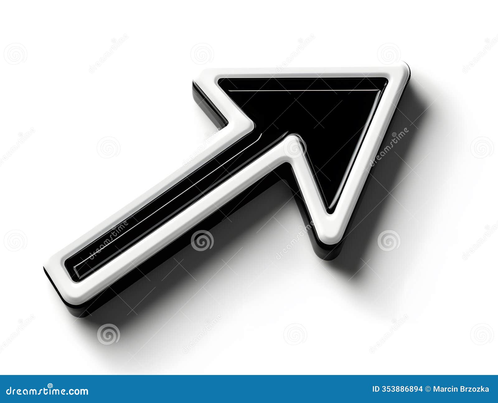 "Upward Pointing Vector Arrow: a Symbol of Growth and Progress" Stock ...