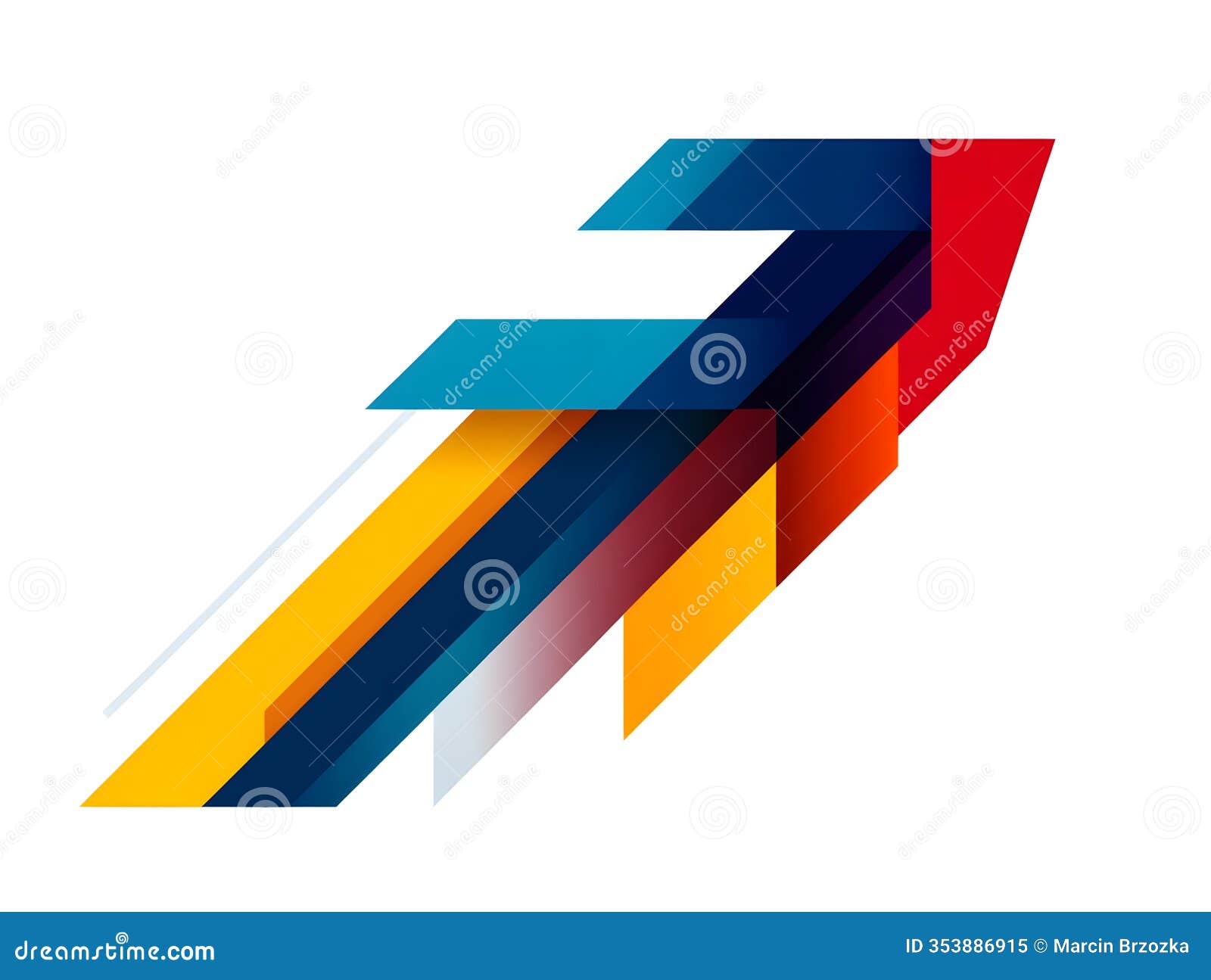 "Upward Pointing Vector Arrow: a Symbol of Growth and Progress" Stock ...