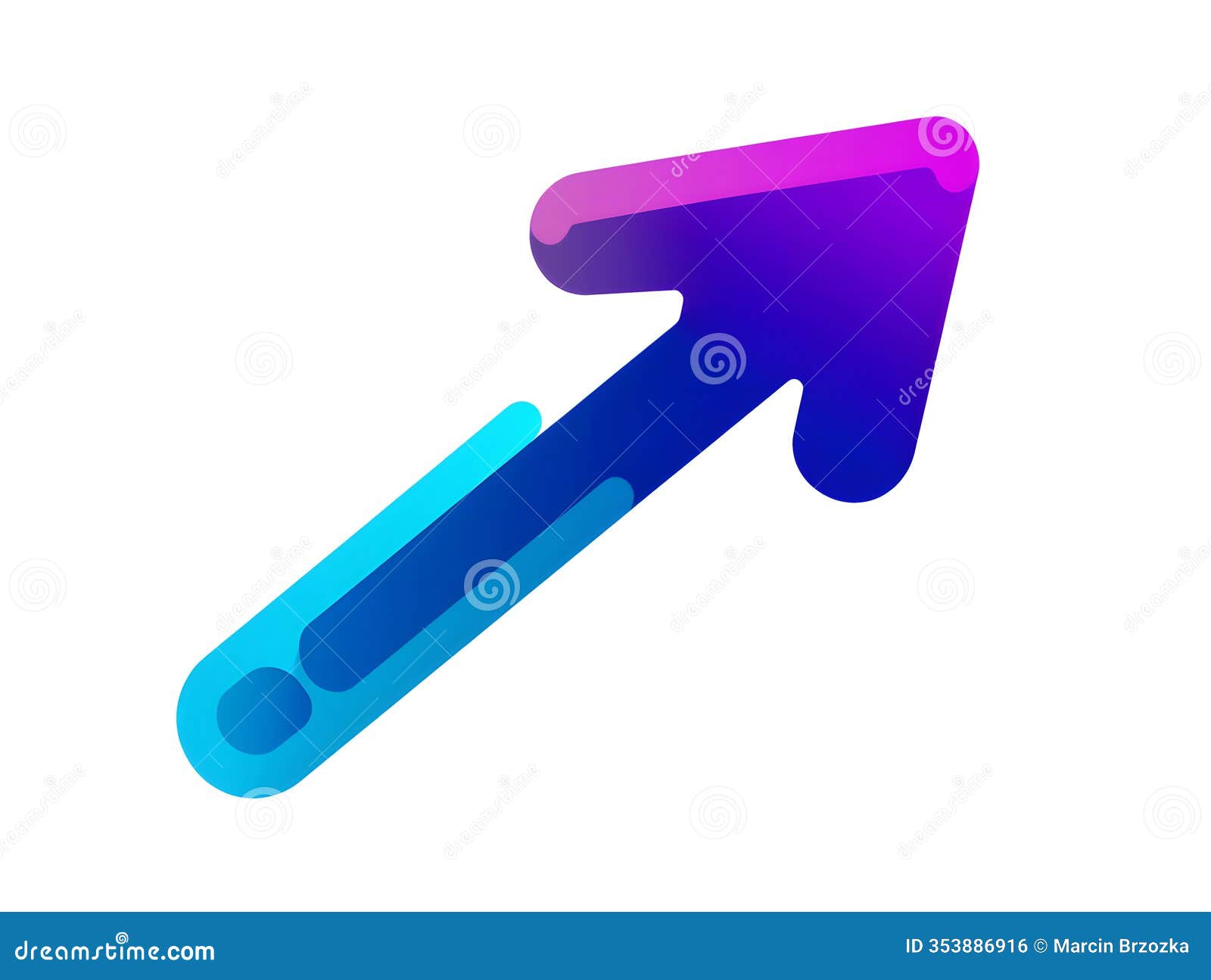 "Upward Pointing Vector Arrow: a Symbol of Growth and Progress" Stock ...