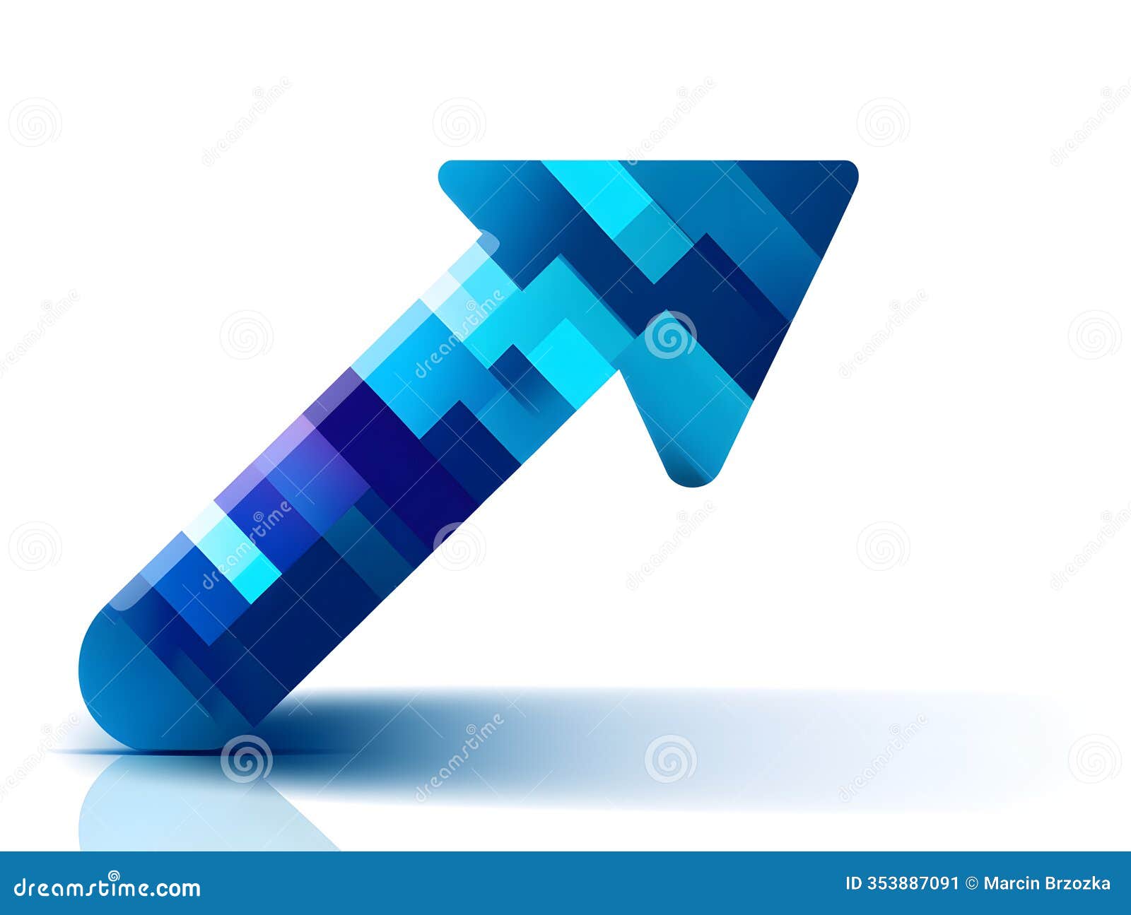 "Upward Pointing Vector Arrow: a Symbol of Growth and Progress" Stock ...