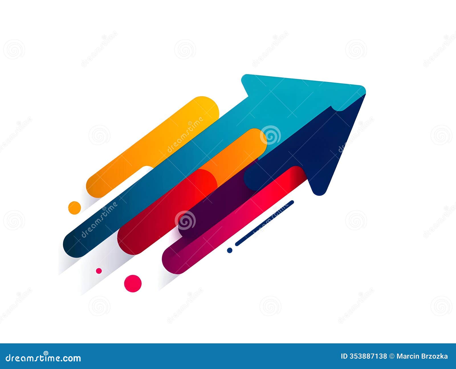 "Upward Pointing Vector Arrow: a Symbol of Growth and Progress" Stock ...