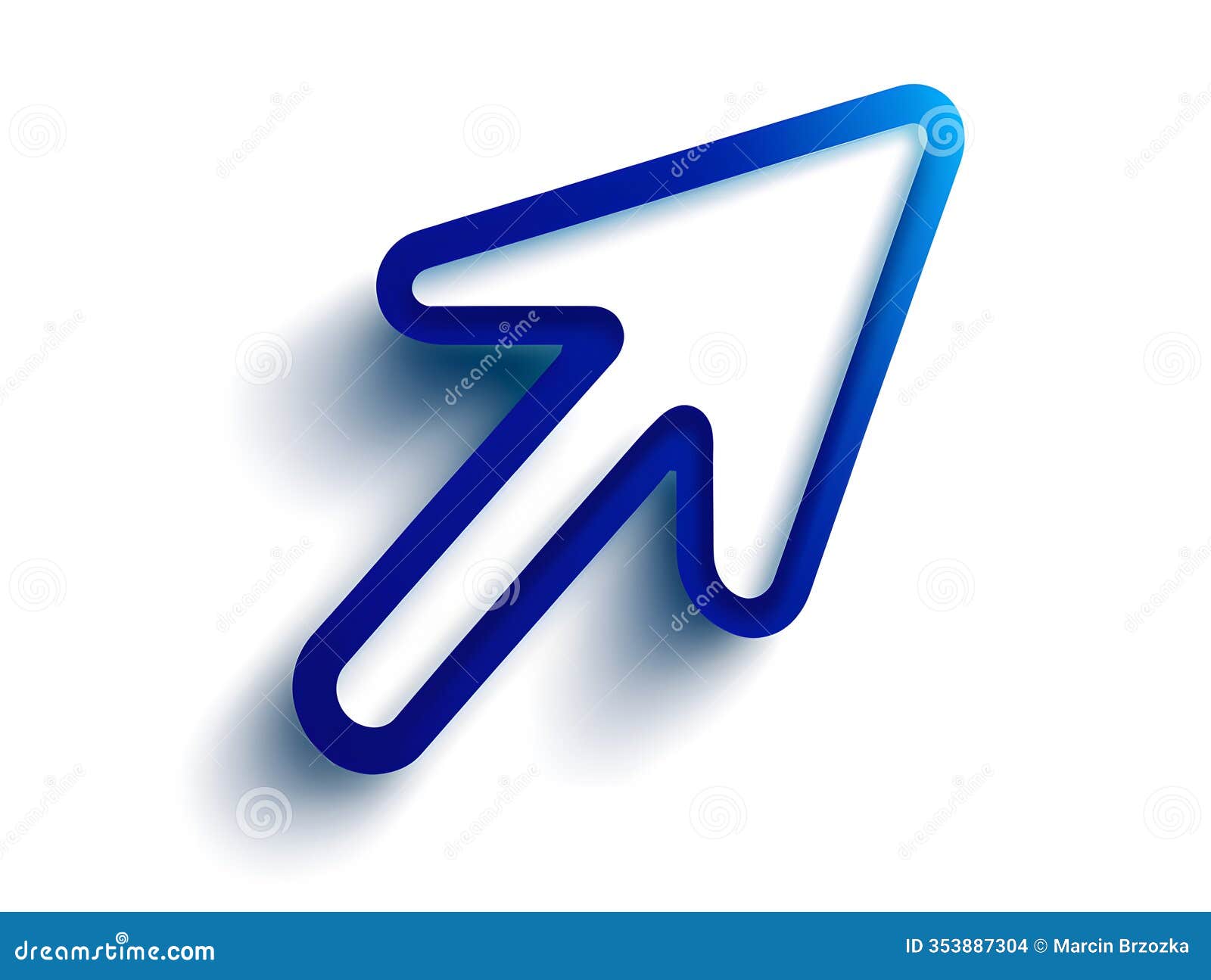 "Upward Pointing Vector Arrow: a Symbol of Growth and Progress" Stock ...