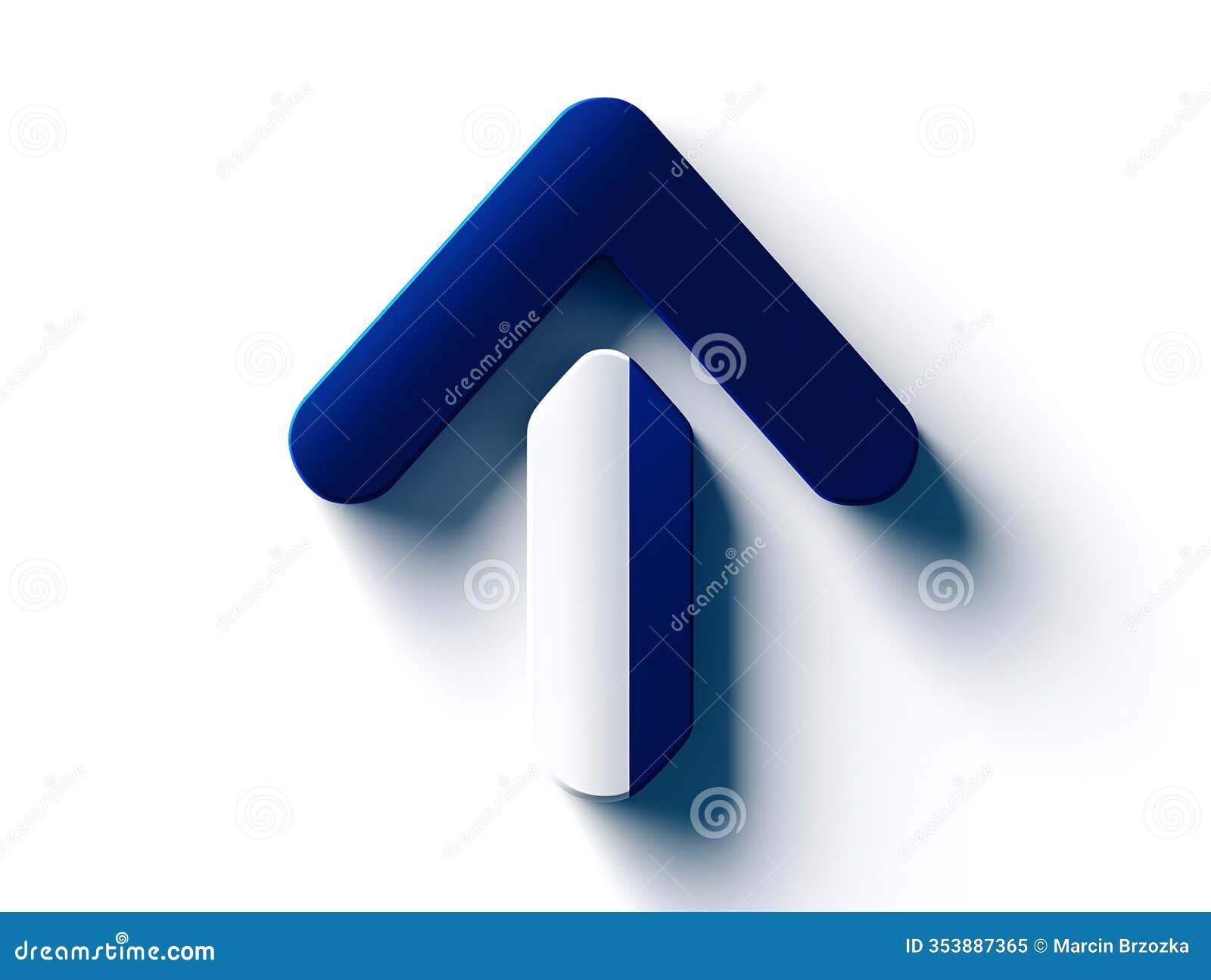 "Upward Pointing Vector Arrow: a Symbol of Growth and Progress" Stock ...