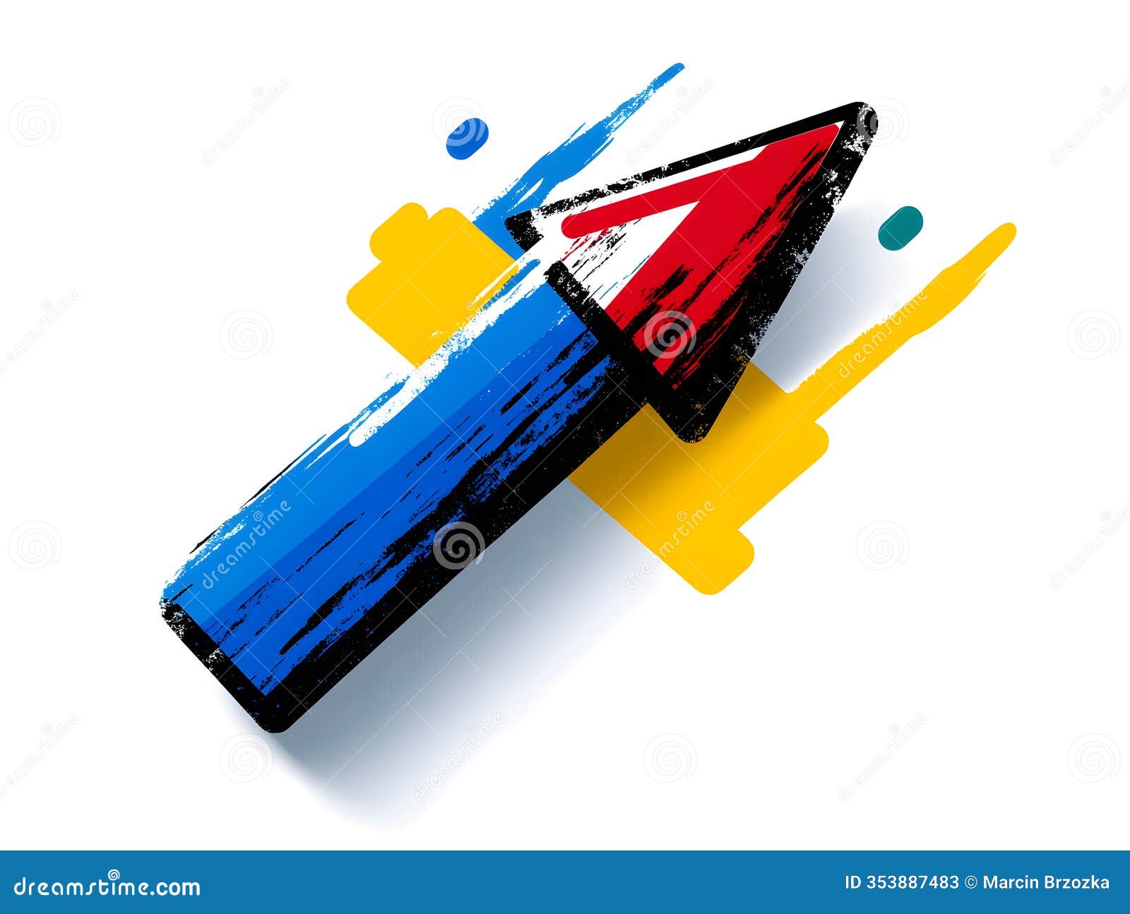 "Upward Pointing Vector Arrow: a Symbol of Growth and Progress" Stock ...