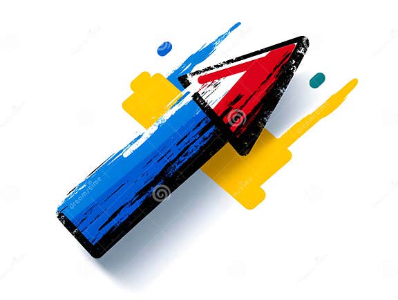 "Upward Pointing Vector Arrow: a Symbol of Growth and Progress" Stock ...