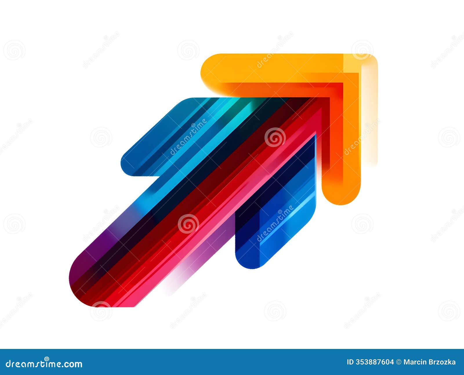 "Upward Pointing Vector Arrow: a Symbol of Growth and Progress" Stock ...