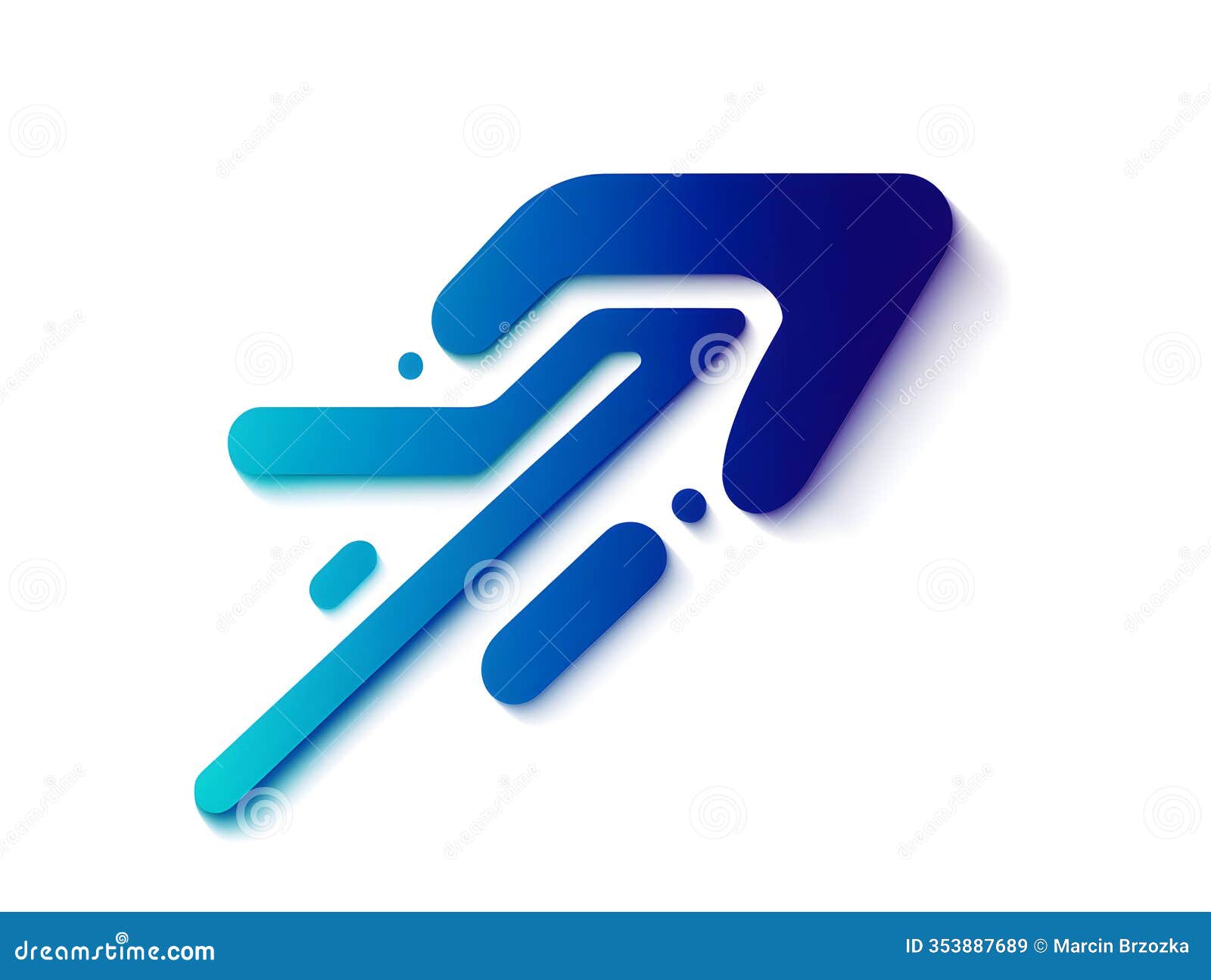 "Upward Pointing Vector Arrow: a Symbol of Growth and Progress" Stock ...