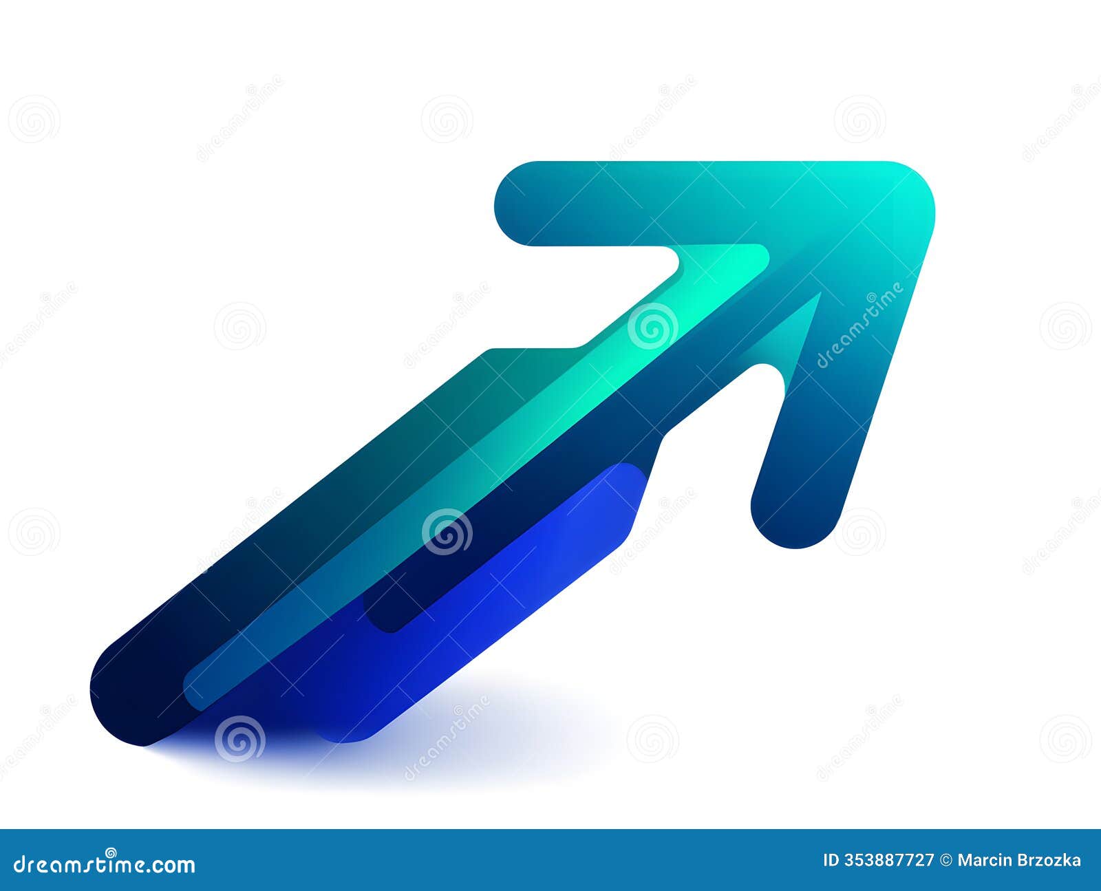 "Upward Pointing Vector Arrow: a Symbol of Growth and Progress" Stock ...