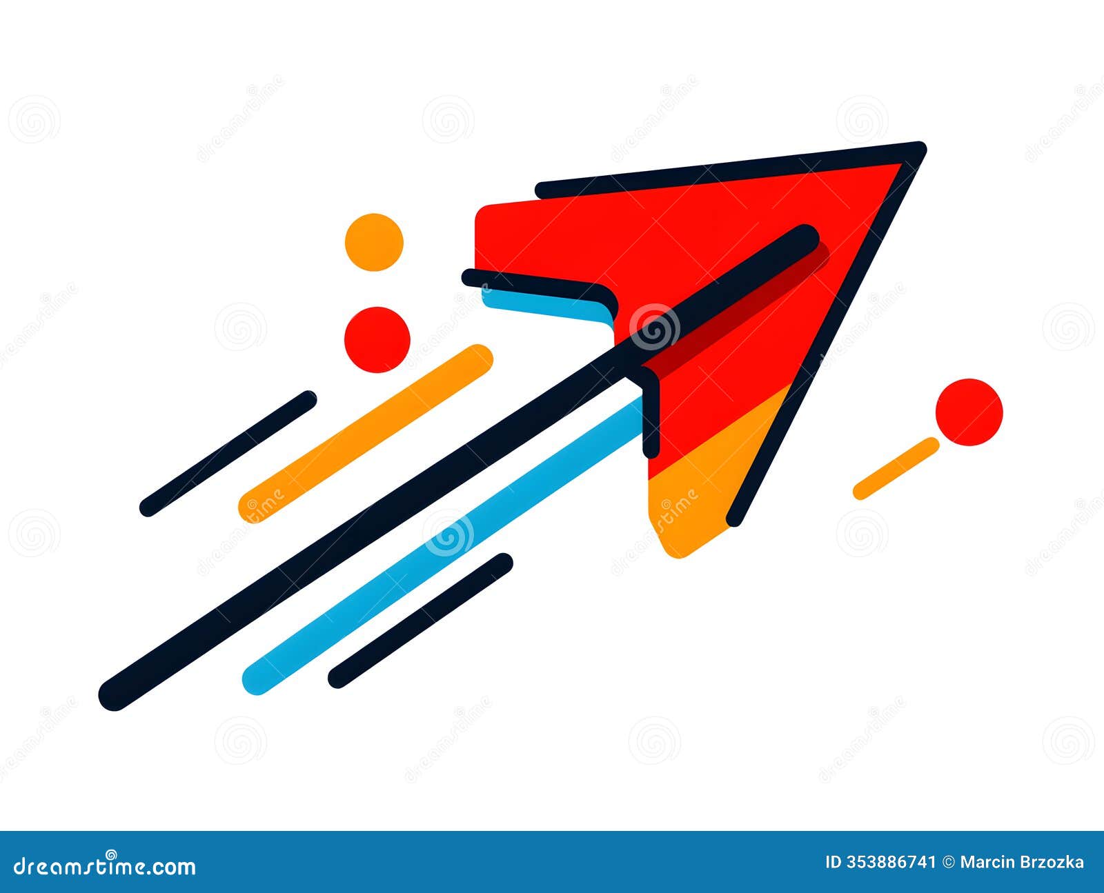 "Upward Pointing Vector Arrow: a Symbol of Growth and Progress" Stock ...