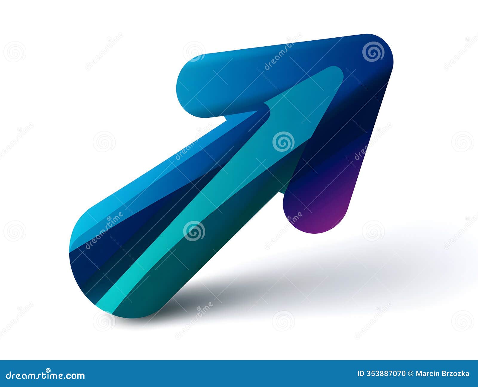 "Upward Pointing Vector Arrow: a Symbol of Growth and Progress" Stock ...