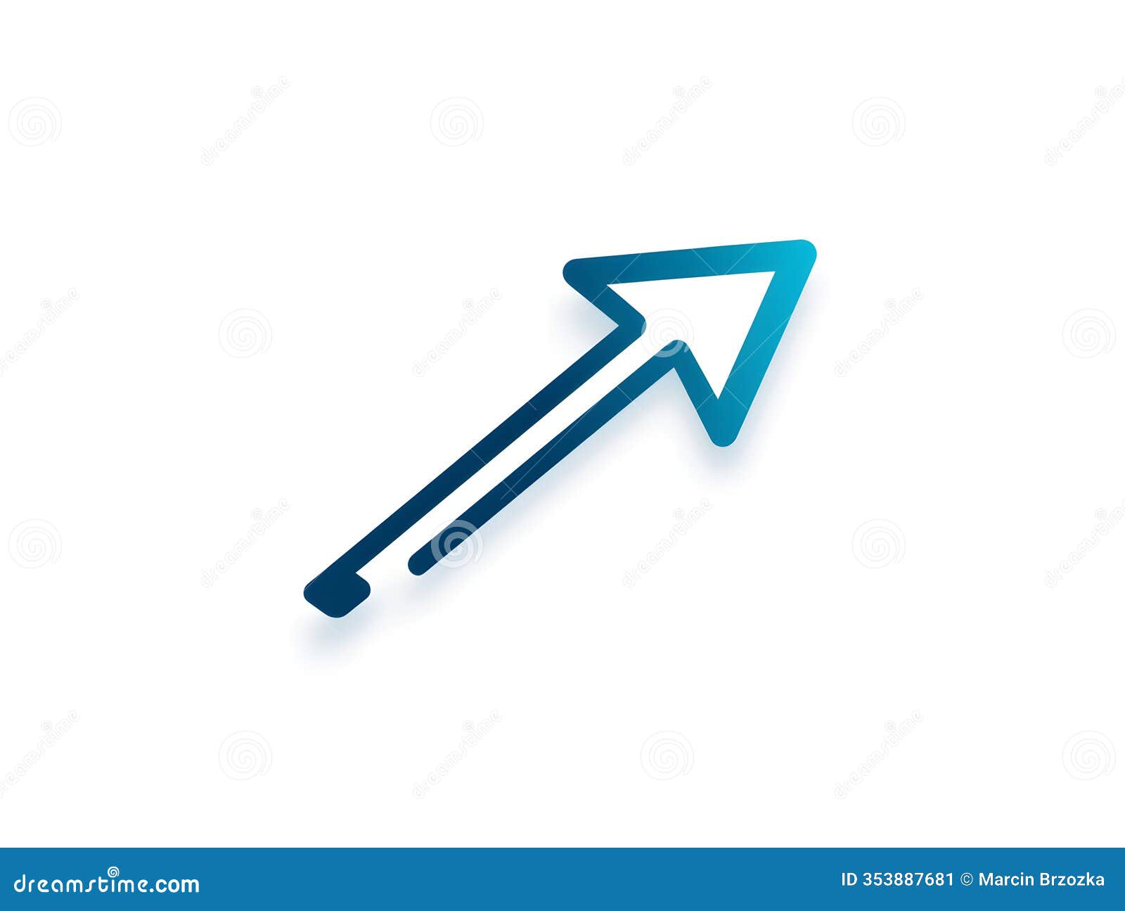 "Upward Pointing Vector Arrow: a Symbol of Growth and Progress" Stock ...