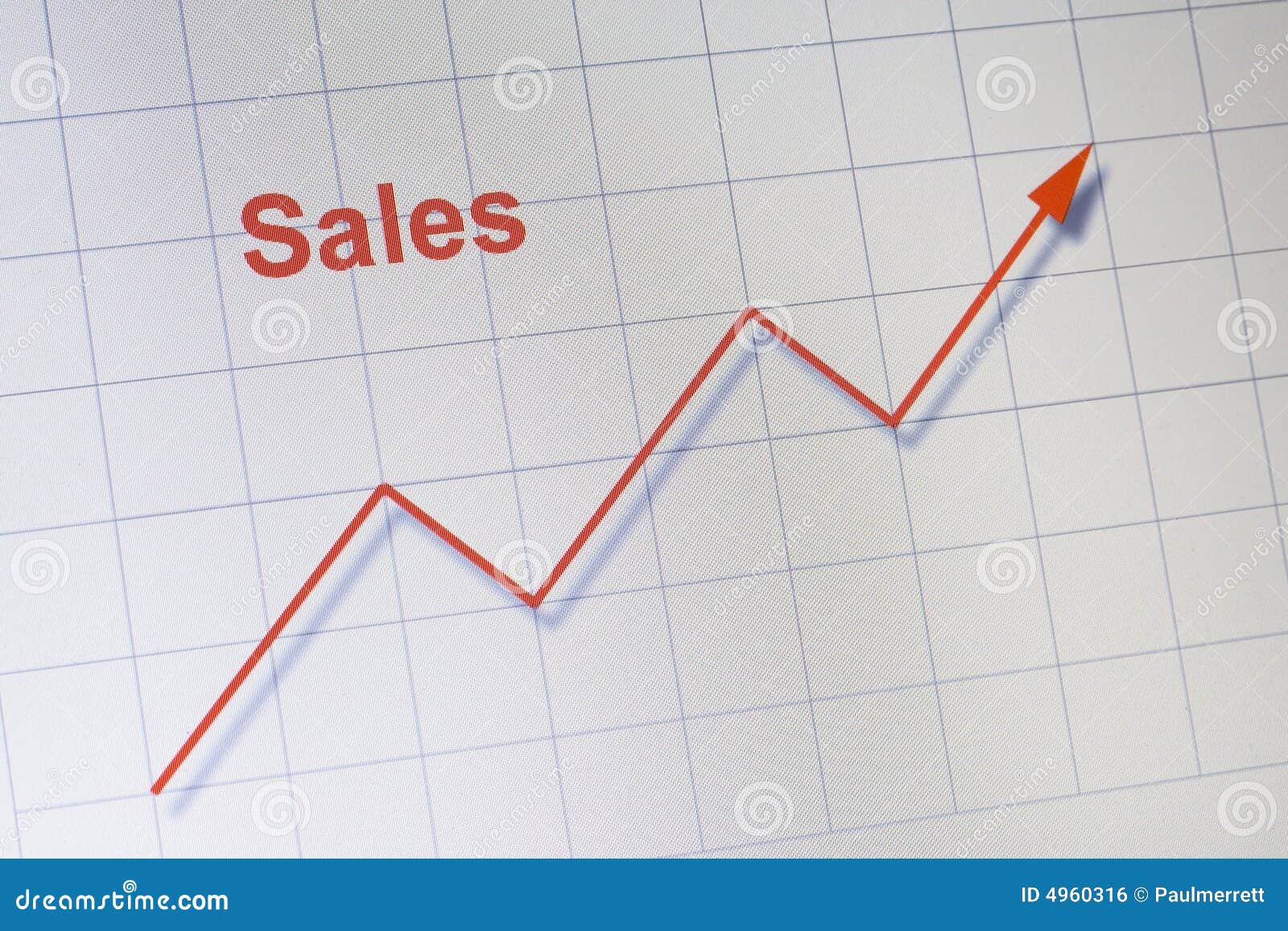 Upward sales chart stock photo. Image of graph, successful - 4960316