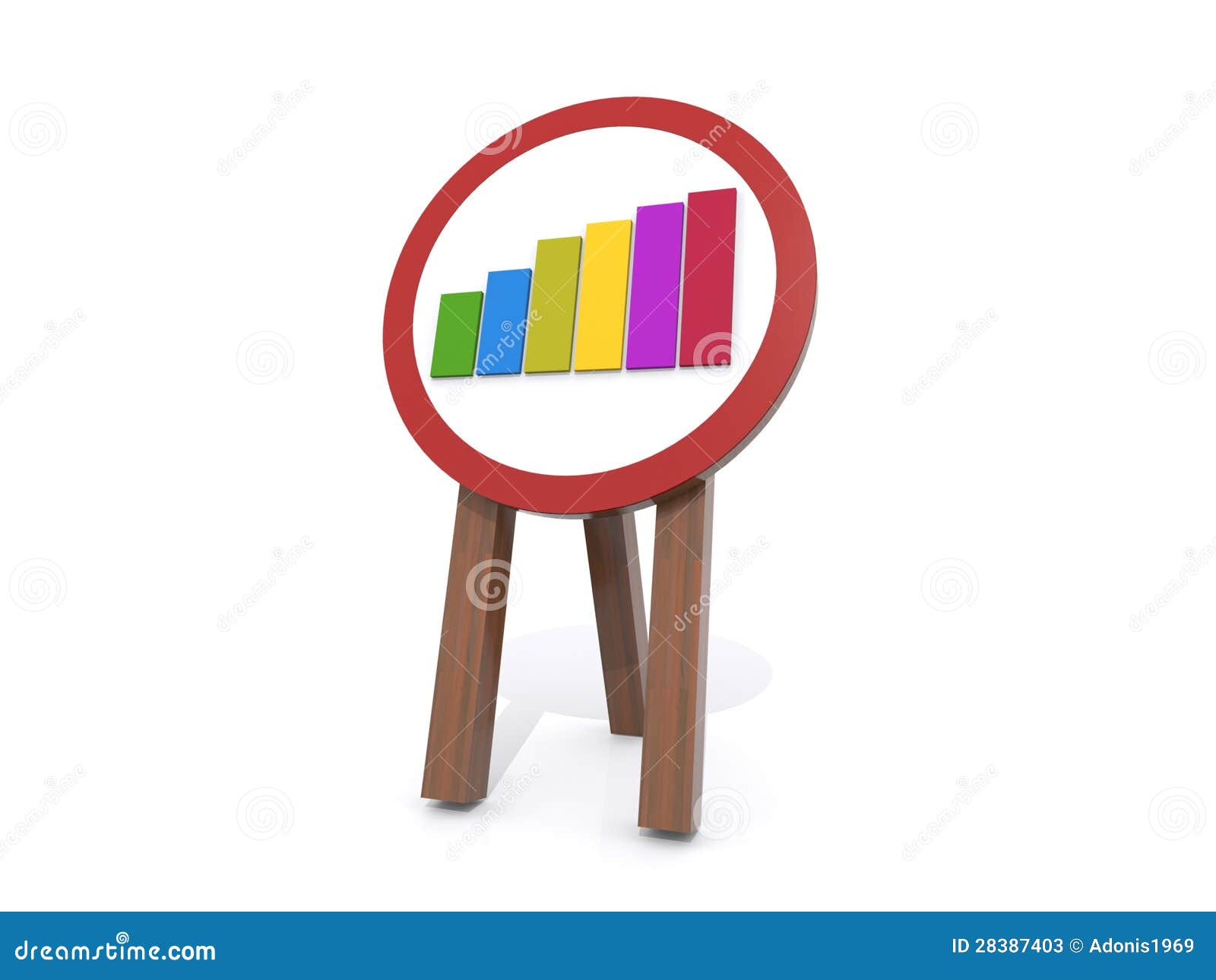 Upward Trend Business Graph Stock Illustration - Illustration of ...