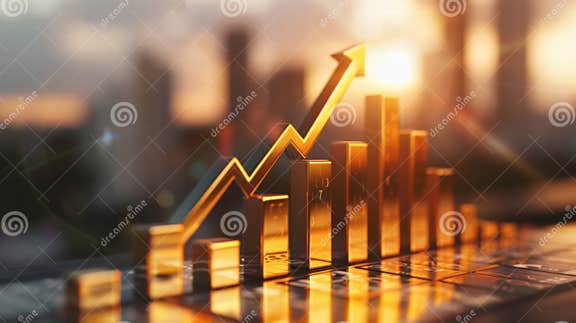 Upward Trending Chart Represents Economic Stability and Strong ...