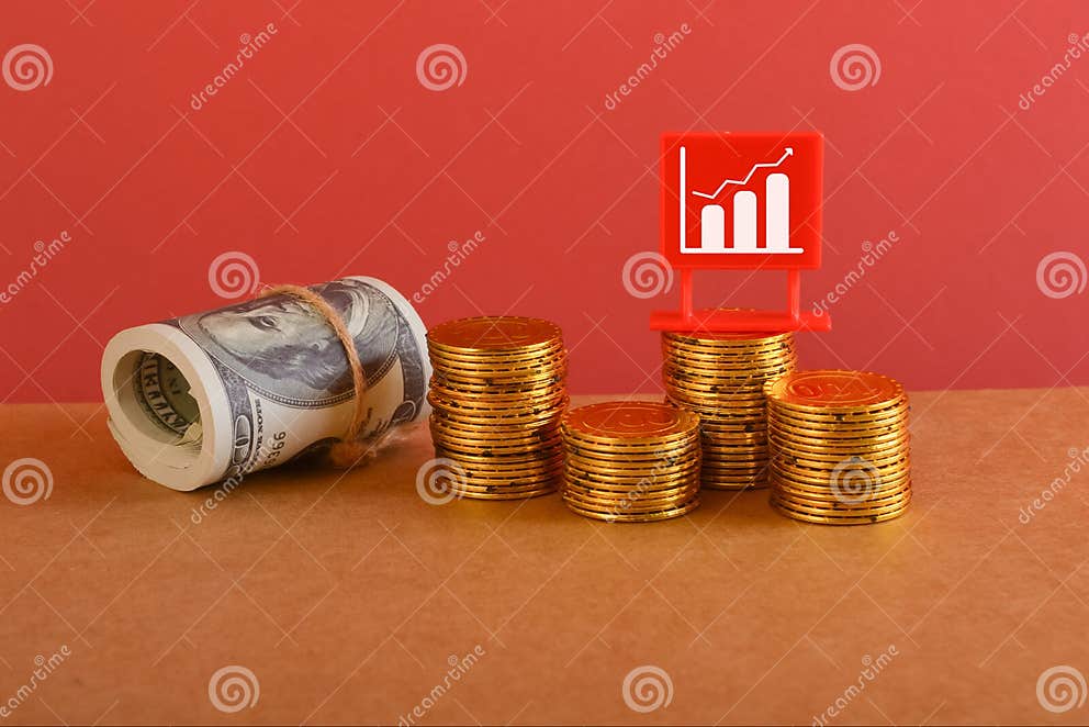The Upward Trending Stock Market Graph on a Dollar Banknote with an ... The Upward Trending Stock Market Graph on a Dollar Banknote with an ...