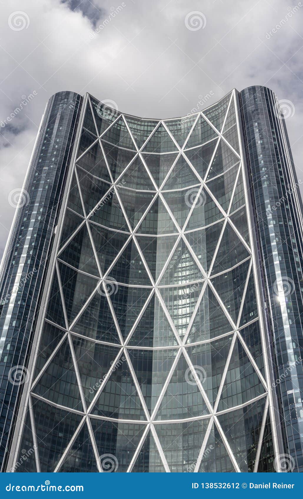 An Upward View of `the Bow`, a Skyscraper in Calgary, Alberta Editorial ...