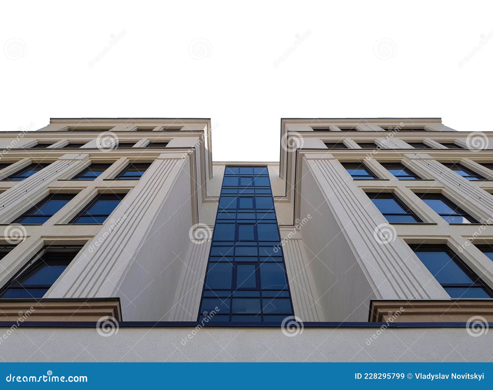 Upward View or View of a Modern Building Stock Image - Image of estate ...