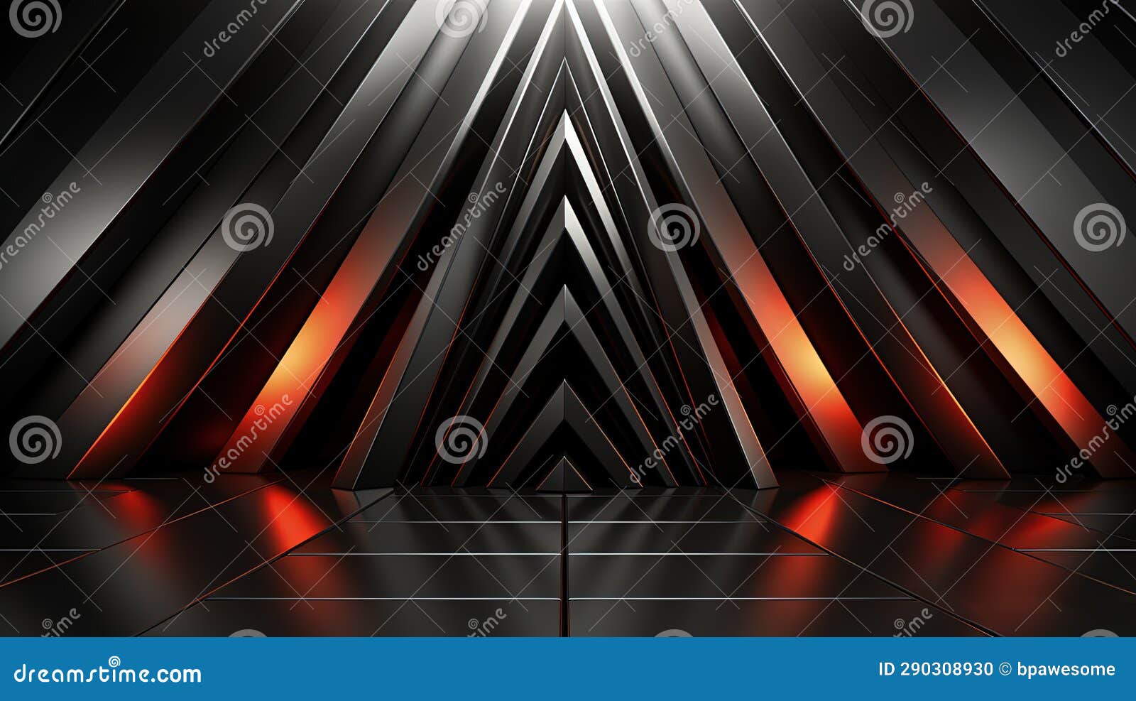 Upwards Pointing Triangle Geometry Structure with Captivating ...