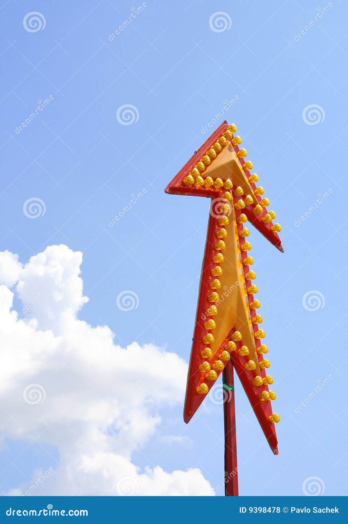 An Upwards sign stock photo. Image of clouds, concepts - 9398478
