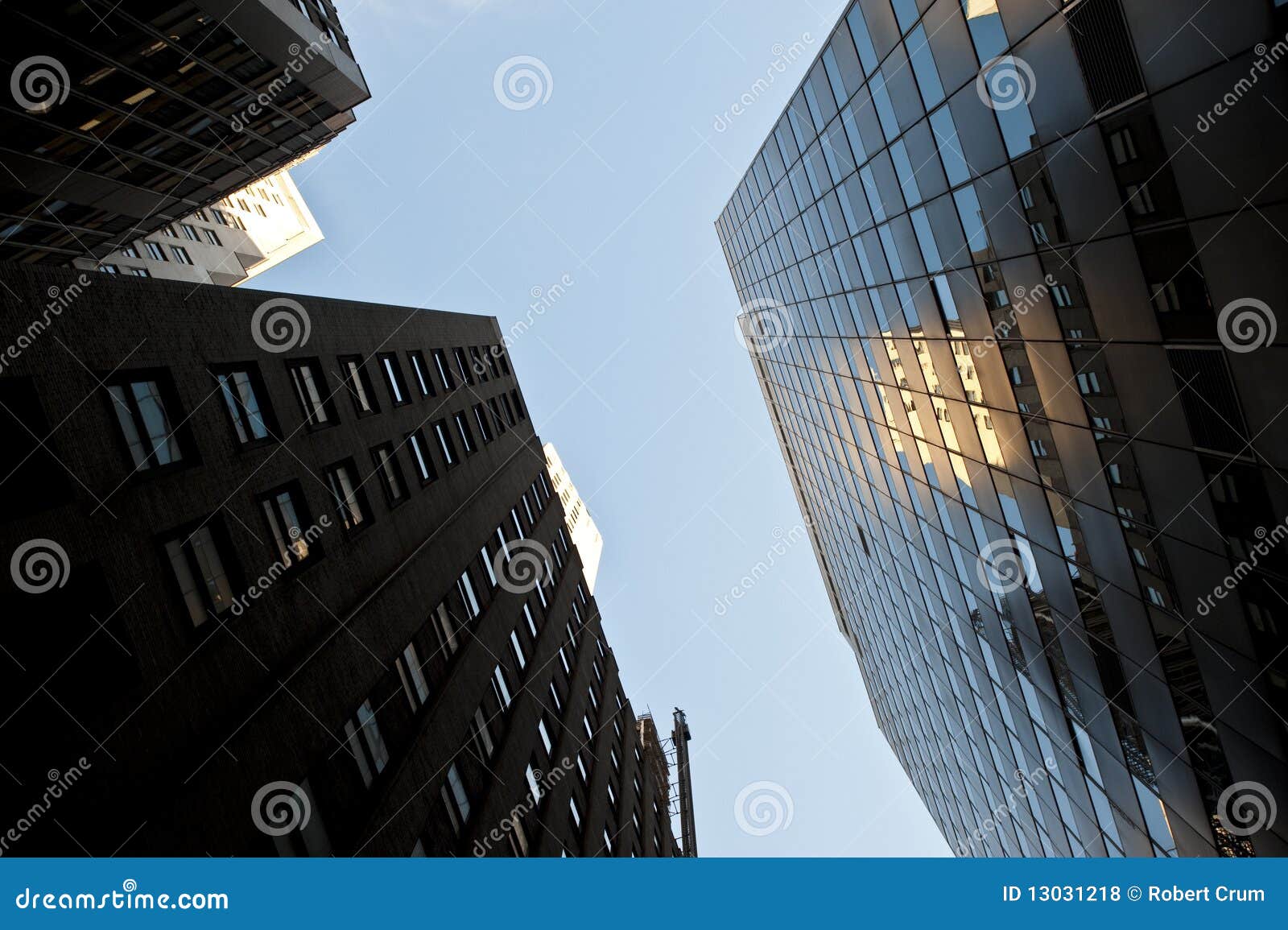 Upwards View of Skyscrapers Stock Photo - Image of abstract, urban ...
