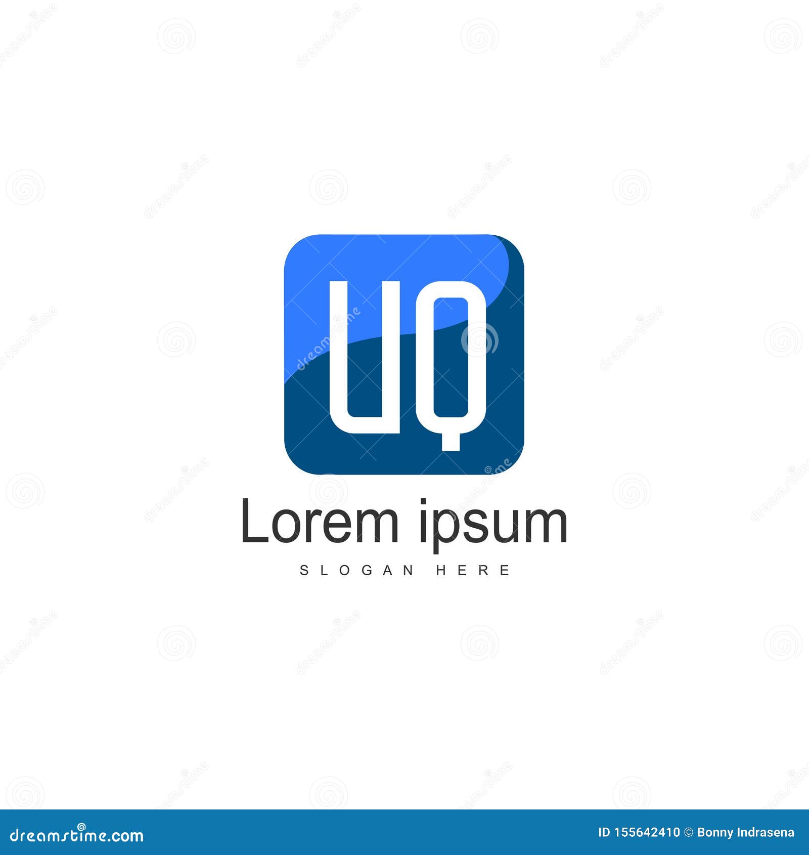 UQ Letter Logo Design. Creative Modern UQ Letters Icon Illustration ...