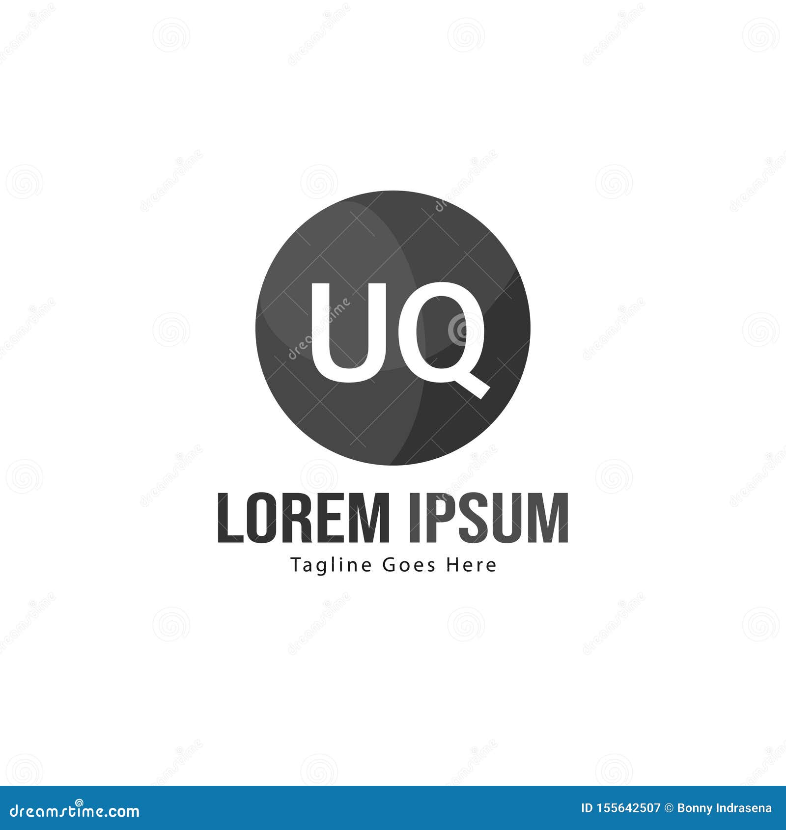 UQ Letter Logo Design. Creative Modern UQ Letters Icon Illustration ...