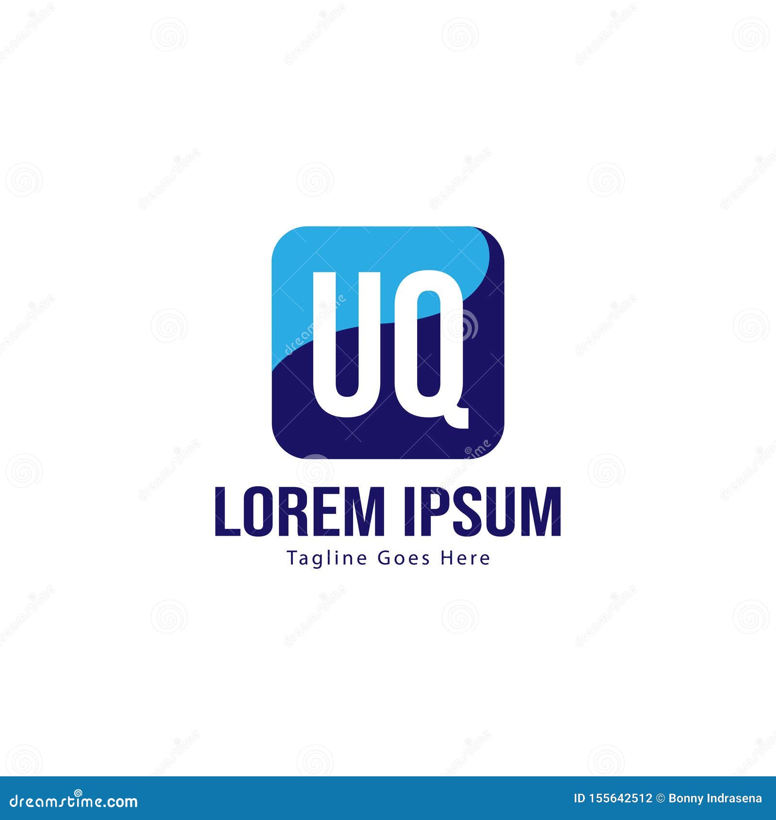UQ Letter Logo Design. Creative Modern UQ Letters Icon Illustration ...