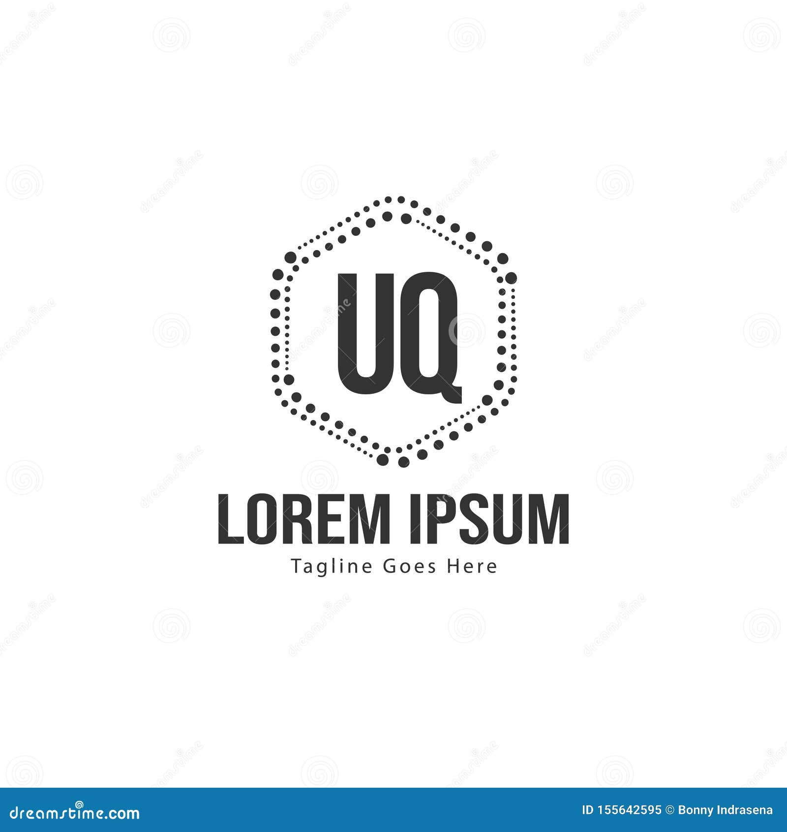 UQ Letter Logo Design. Creative Modern UQ Letters Icon Illustration ...