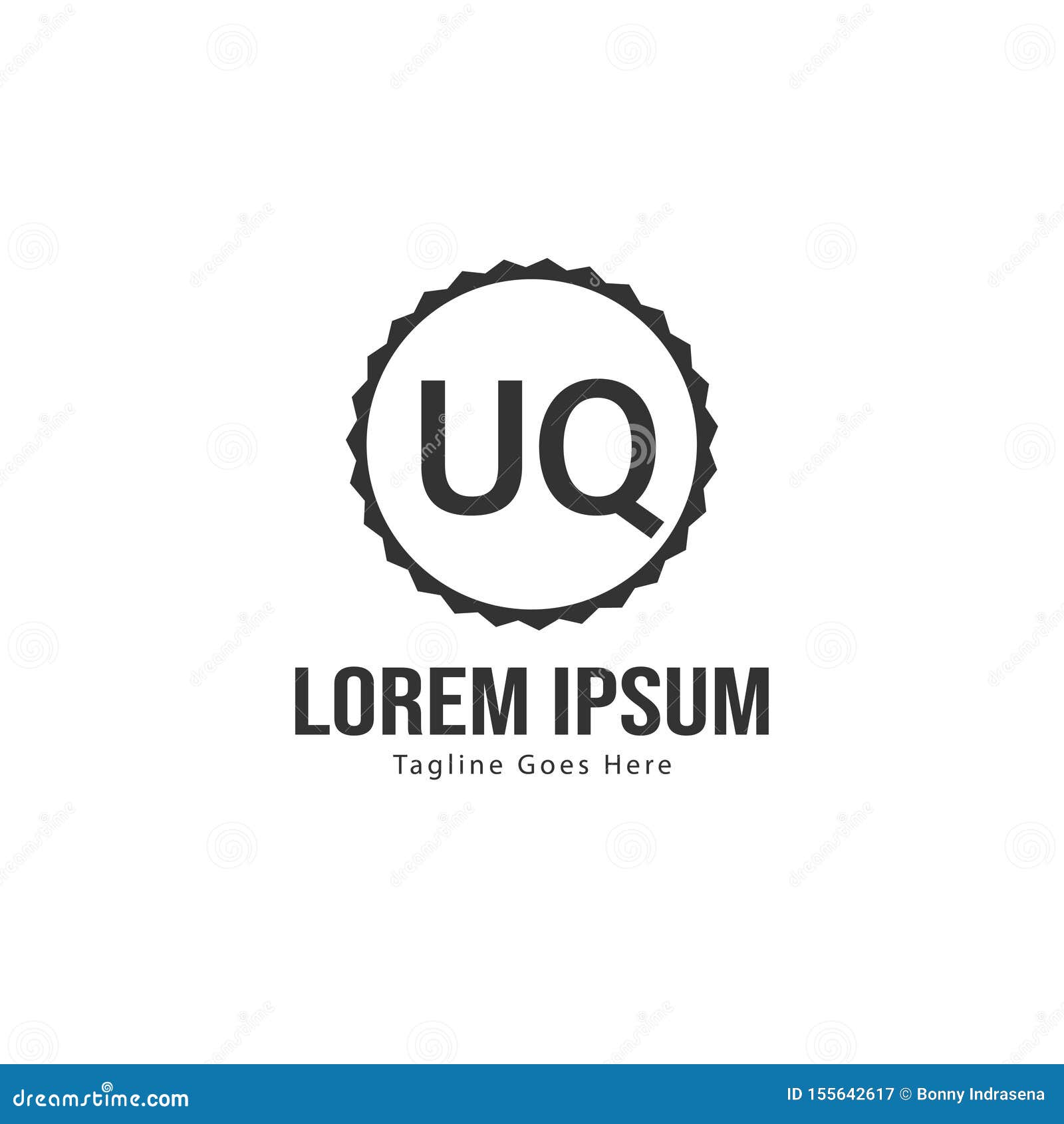 UQ Letter Logo Design. Creative Modern UQ Letters Icon Illustration ...