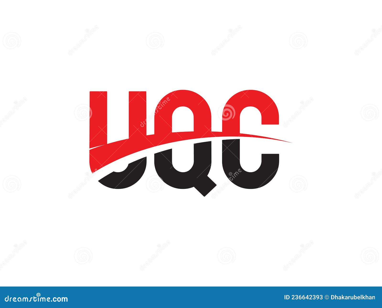 UQC Letter Initial Logo Design Vector Illustration Stock Vector ...